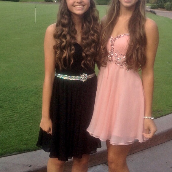 Samila Boutique | Dresses | Short Black Strapless Homecoming Dress ...